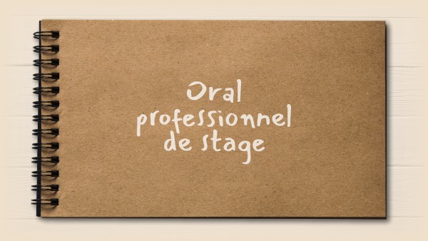 Oral de stage