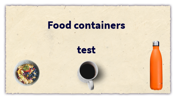 food containers test