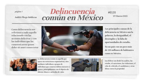 La delincuencia común en México