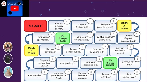 Yes/ No questions- Simple Present boardgame