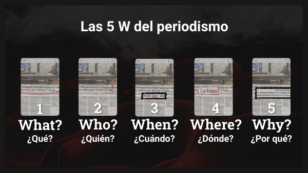 Las 5 w del periodismo