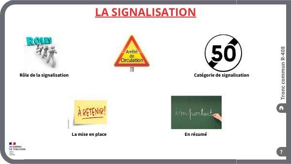 La signalisation