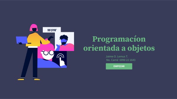 Programación orientada a objetos