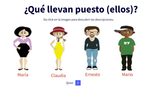 ¿Qué llevan puesto?