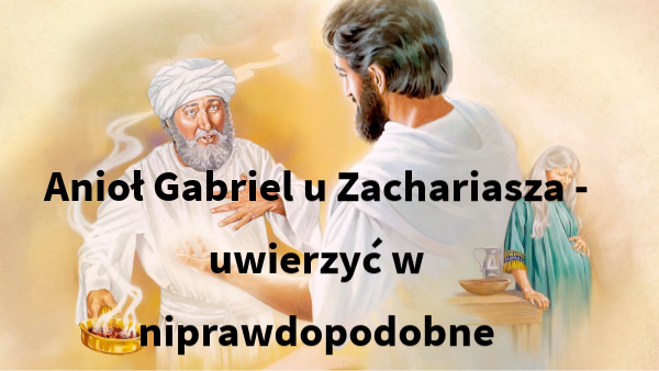 Anioł Gabriel u Zachariasza klasa 5