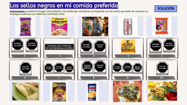 ALIMENTOS Y SELLOS VERSIÓN DOCENTE