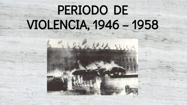 Violencia en Colombia, 1946 - 1958
