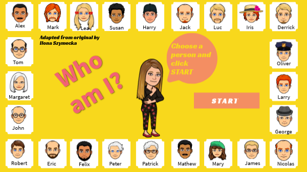 Who am I? game