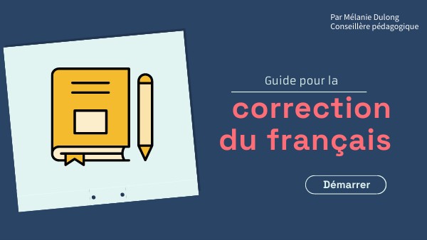 Guide pour la correction du français