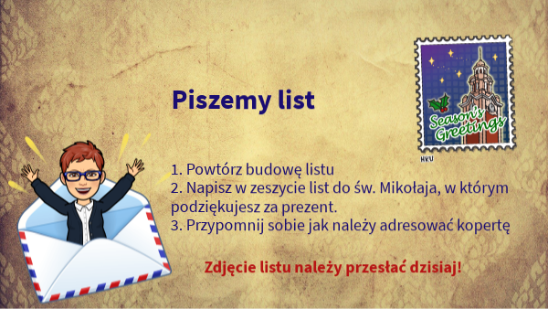 Piszemy list