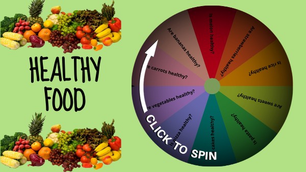 Healthy food wheel