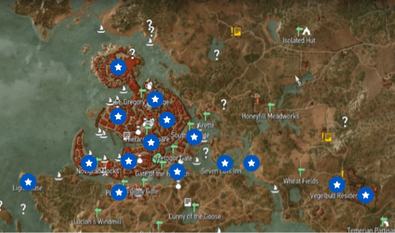 Witcher Novigrad Map