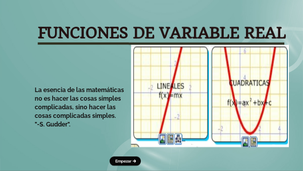 FUNCIONES DE VARIABLE REAL