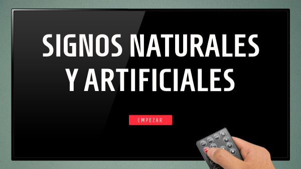 Signos naturales y artificiales