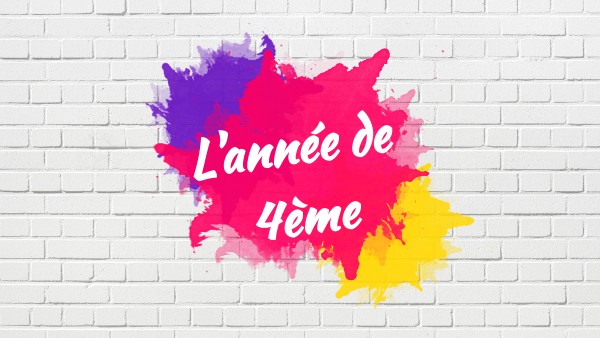 L'année de 4ème