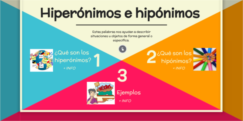 Hiperónimos e hipónimos 4°