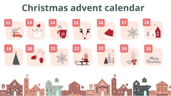 Christmas advent calendar
