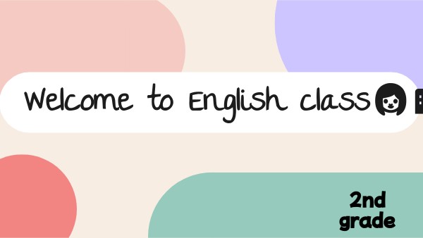Welcome to English class