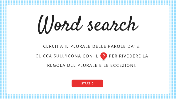 plurals - CERCHIA LA PAROLA