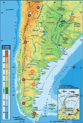 El relieve en Argentina