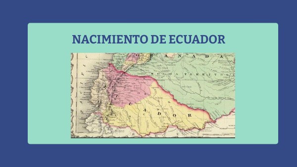 NACIMIENTO DEL ECUADOR