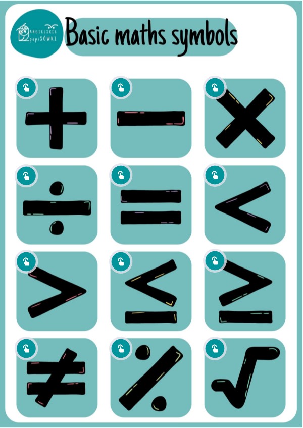 basic maths symbols
