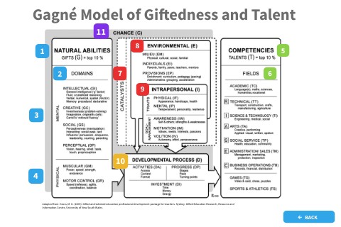 Gagne’s Differentiated Model of Giftedness & Talent (DMGT)