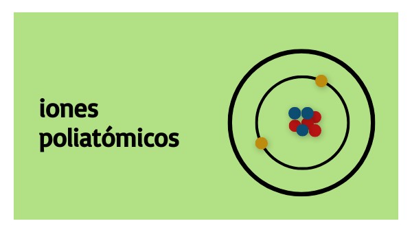 iones poliatómicos