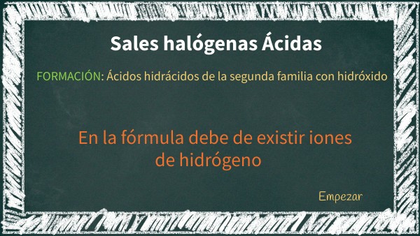 SALES HALÓGENAS ÁCIDAS