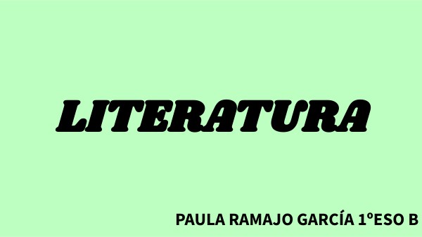 La literatura