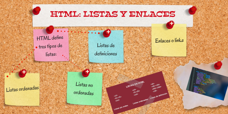 listas y enlaces en html
