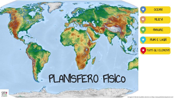 Planisfero fisico