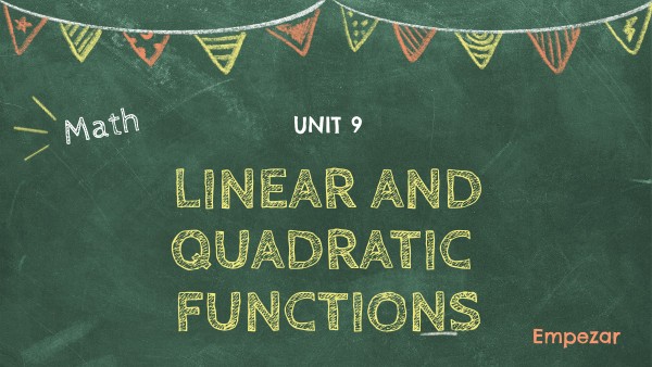 Linear and quadratic function - 3º ESO
