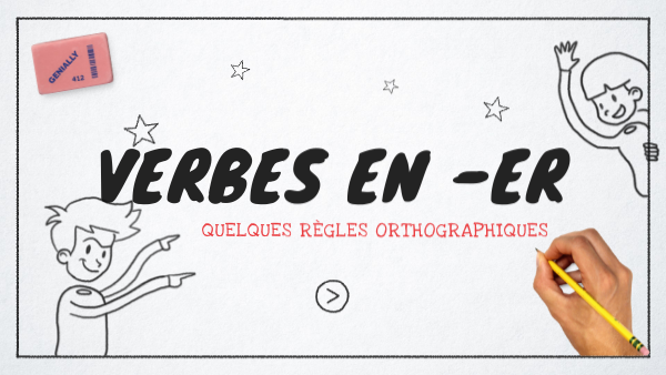 Verbes en -er: règles ortho