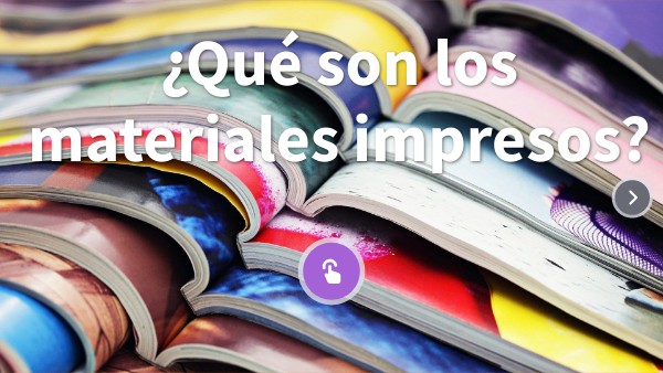 ¿Qué son los materiales impresos?