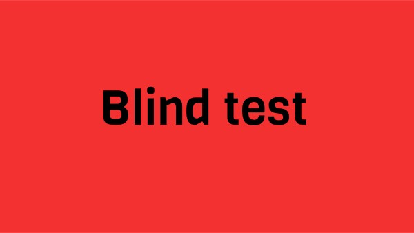 blind test