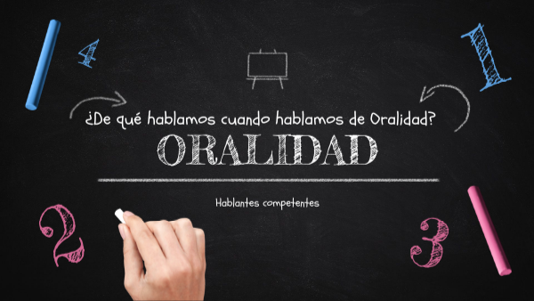 Oralidad en la escuela