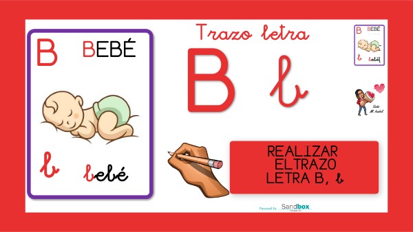 TRAZO LETRA B