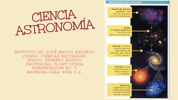 Presentación 8 Astronomía