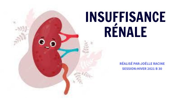 INSUFFISANCE RÉNALE