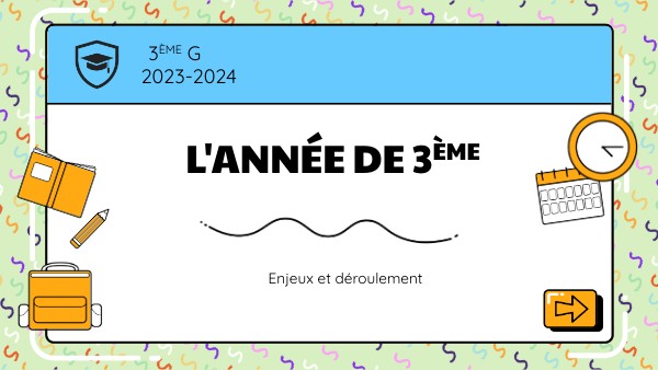 L'année de 3ème