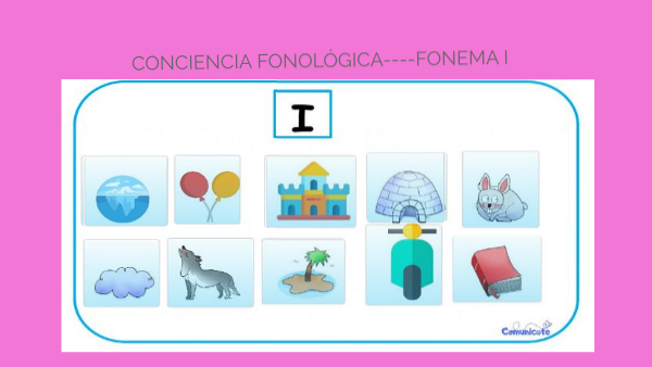 CONCIENCIA FONOLÓGICA. FONEMA I