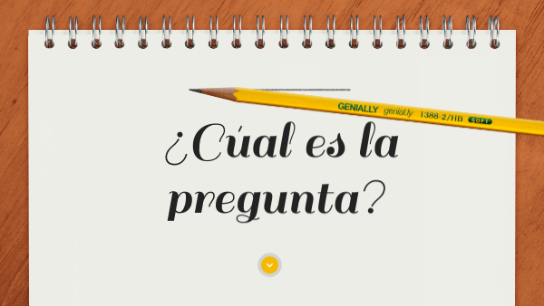 ¿CUÁL ES LA PREGUNTA?