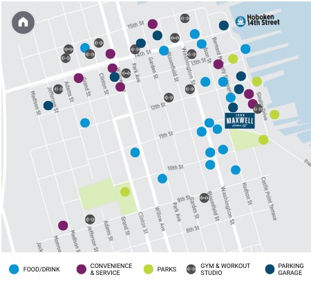 1000 Maxwell - amenity map