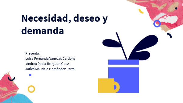 Presentación sobre necesidad, deseo y demanda