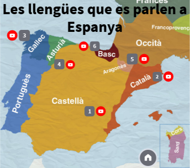 Mapa: Les llengües que es parlen a Espanya