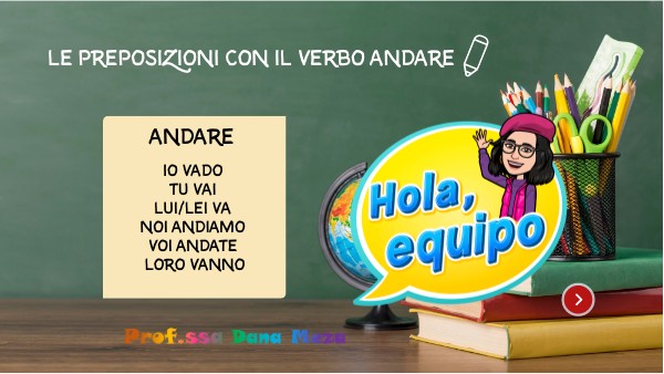 VERBO ANDARE E LE PREPOSIZIONI