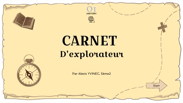 Carnet d'explorateur
