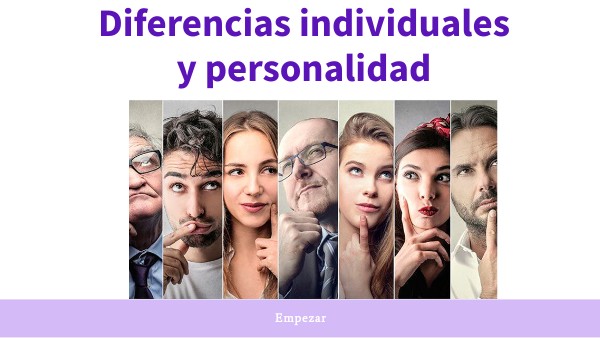 Diferencias individuales y personalidad