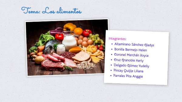 los alimentos